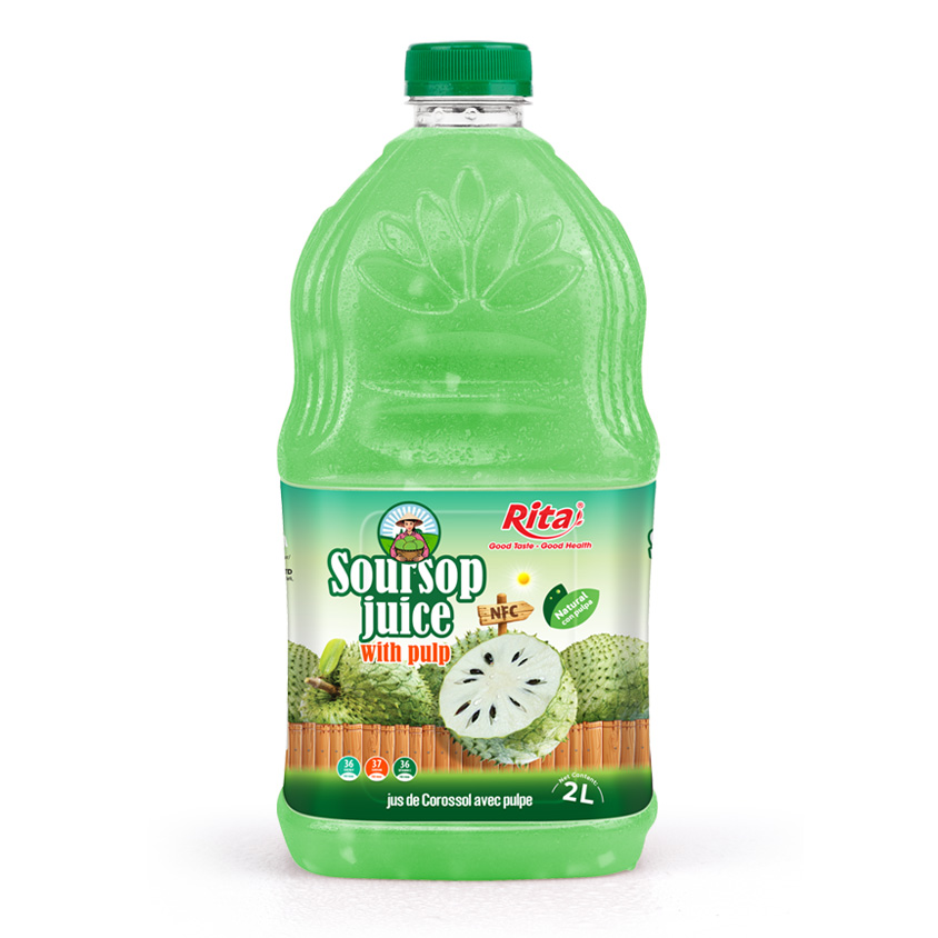 Fruit Juice: NFC Tropical Drink Soursop Fruit Juice with Pulp 2L PET Bottle