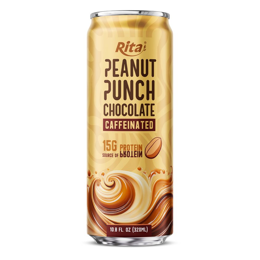 Rita Peanut Punch Chocolate Caffeinated 15G Protein 320ml Can Energy ...