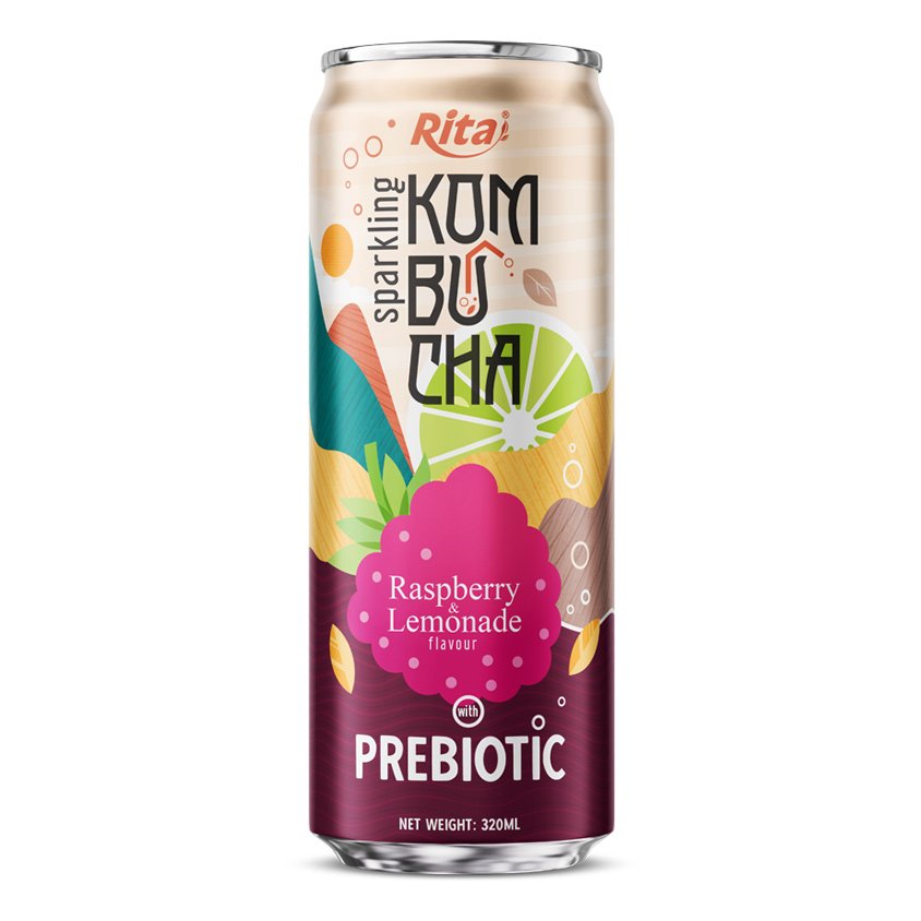 Carbonated Drink: Rita Sparkling Kombucha Raspberry and Lemonade ...