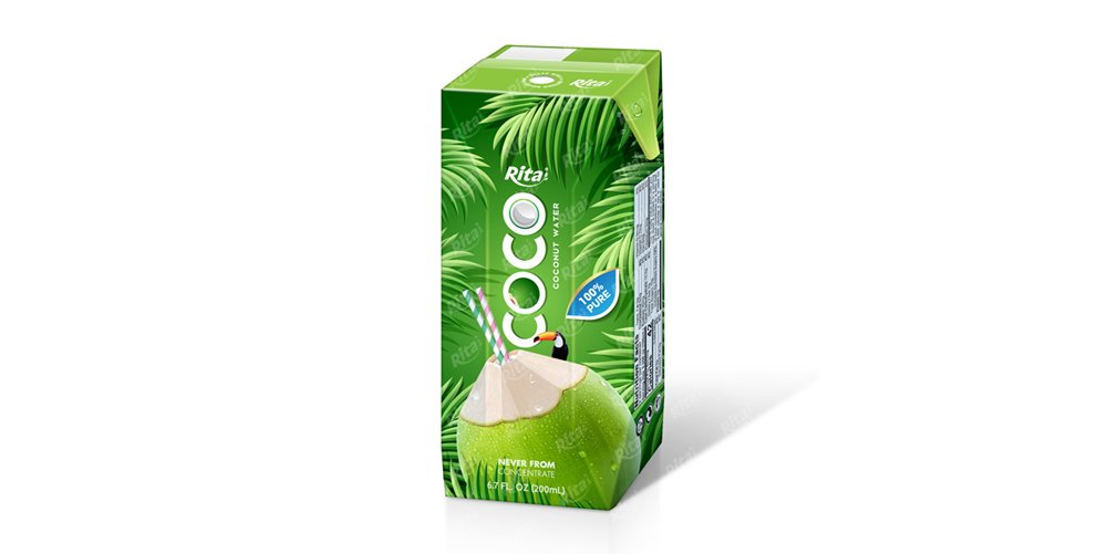 Coconut Water: Beverage Supplies Coco water 200ml Aseptic packing